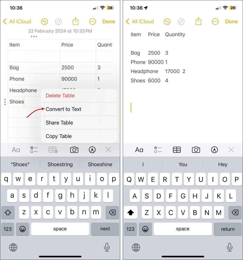 Notas de Apple: cómo cambiar el tamaño de las columnas o filas de la ...