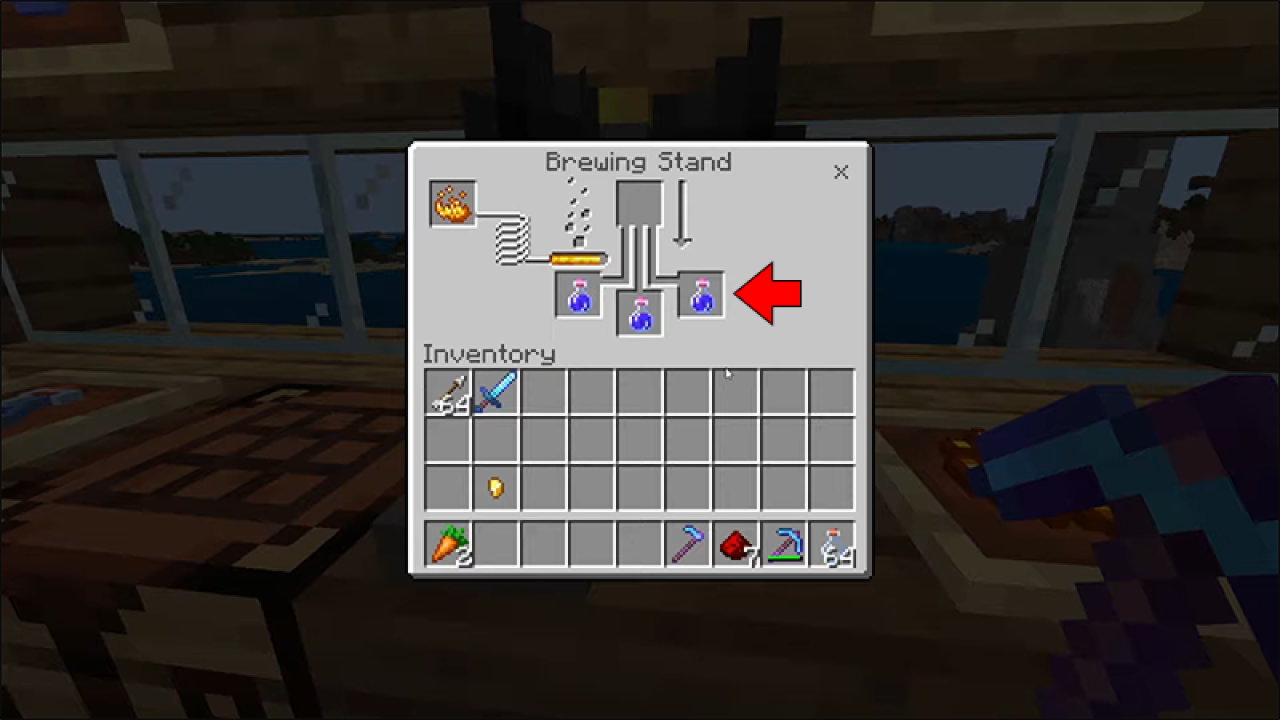 Cómo hacer una poción de visión nocturna en Minecraft