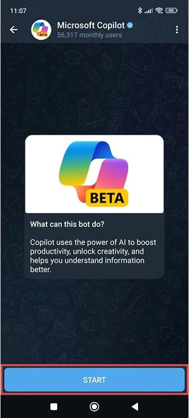 Formas de utilizar Microsoft Copilot en Telegram