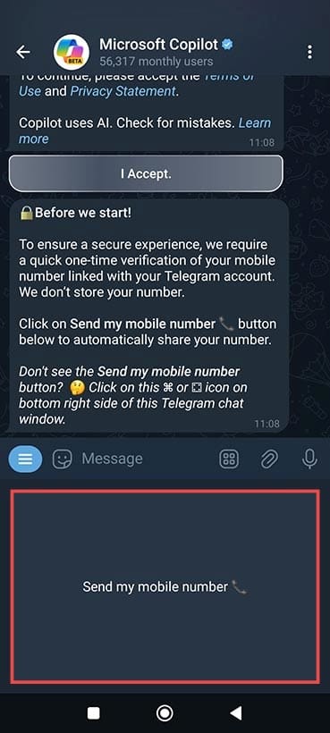 Formas de utilizar Microsoft Copilot en Telegram