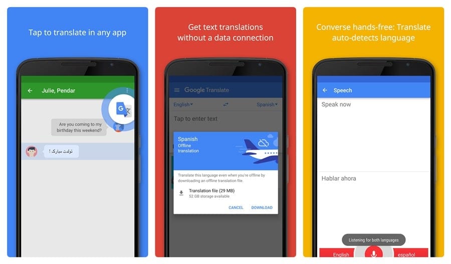 Google Translate llega a 500 millones de descargas en Play Store