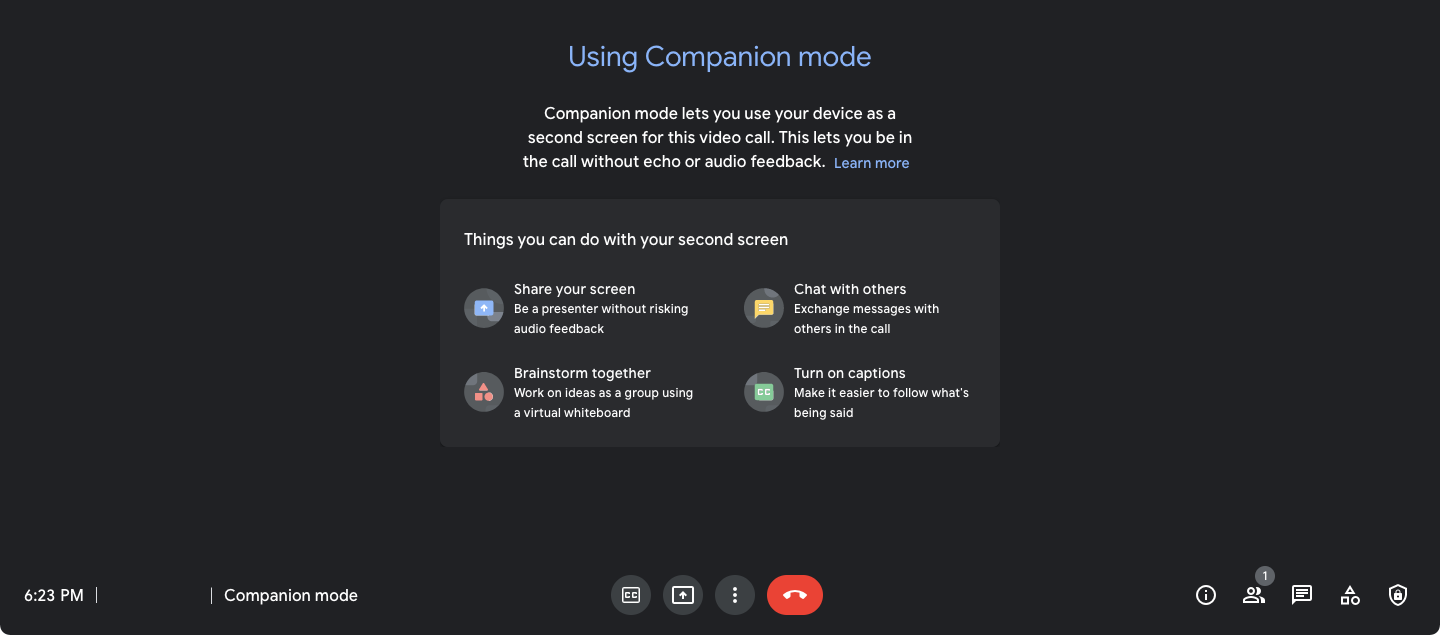 ¿Qué es el modo Companion en Google Reunve? [Explicado] - Mundo Geek