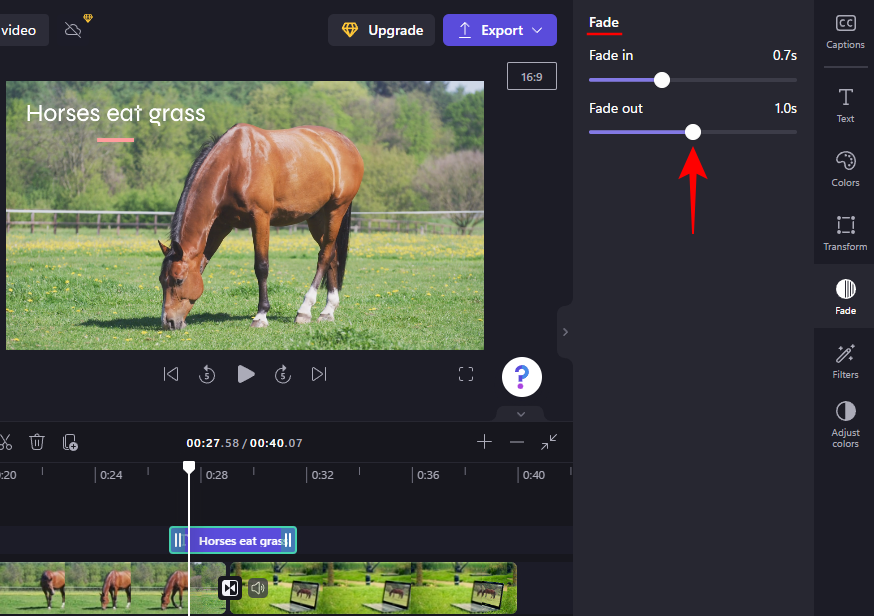 Cómo añadir transiciones en Clipchamp