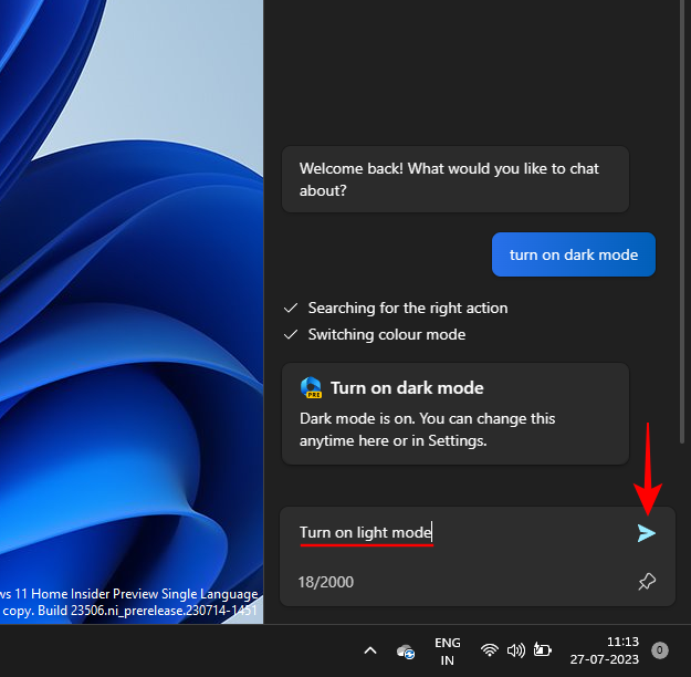 Cómo utilizar Windows Copilot para activar el modo oscuro, DND ...