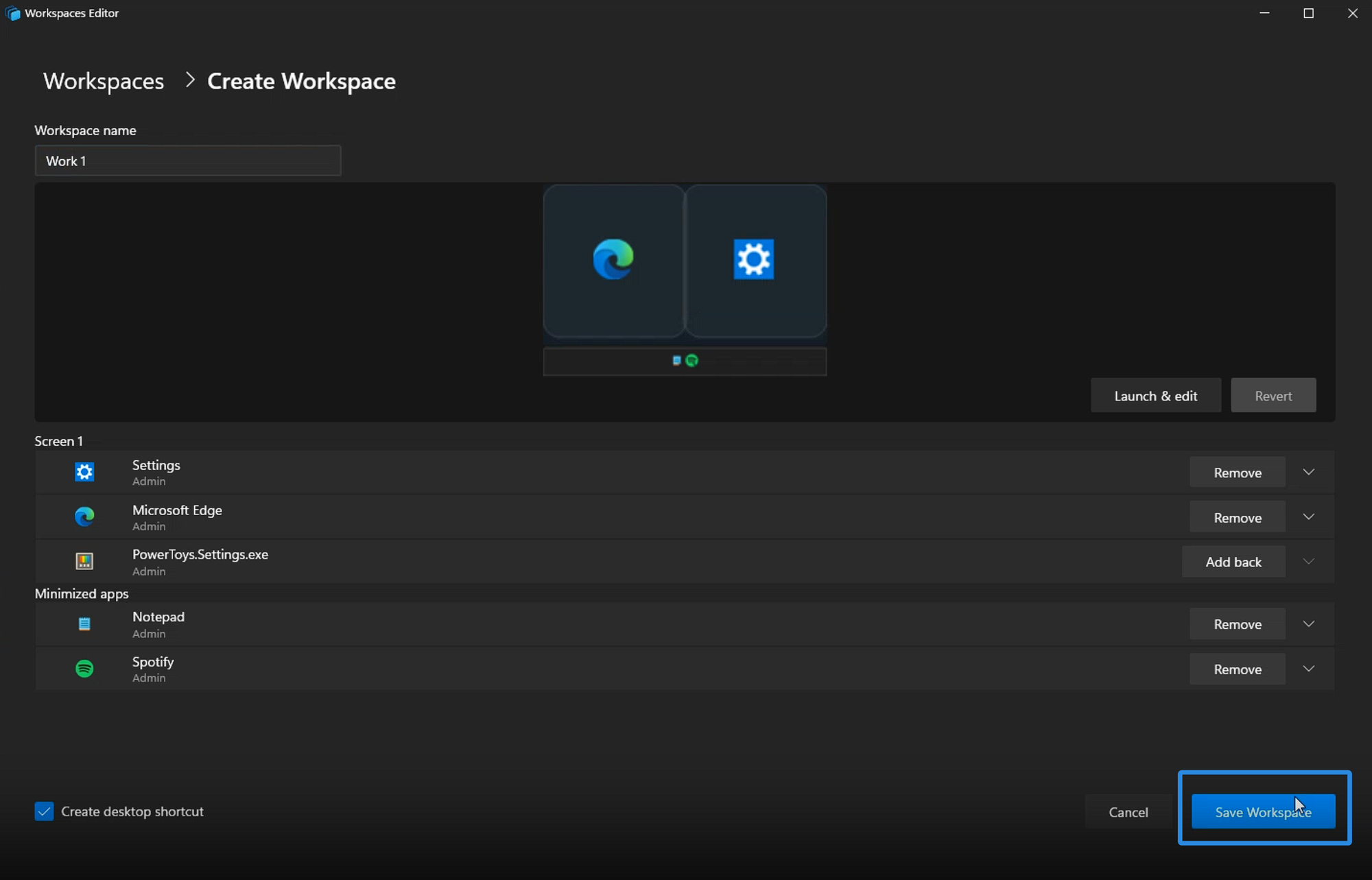 Cómo habilitar y crear un nuevo espacio de trabajo en Windows 11 con ...