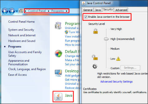 Cómo deshabilitar Java en PC con Windows.