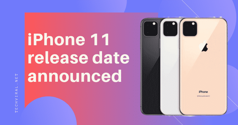 Apple revela la fecha de lanzamiento del iPhone 11