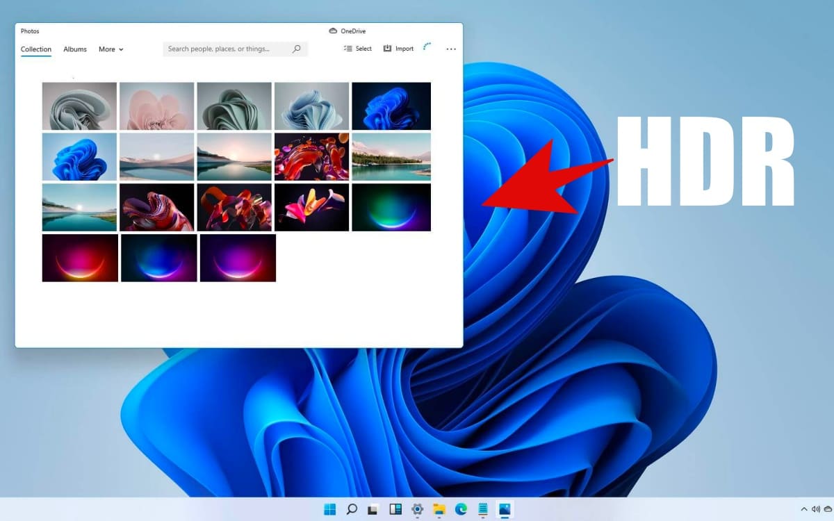 Windows 11 agrega soporte para fondos de pantalla HDR en formato JXR