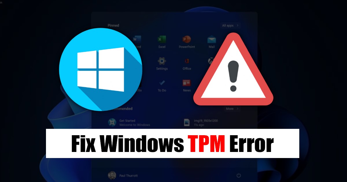 7 mejores formas de solucionar el mensaje de error Dispositivo TPM no ...