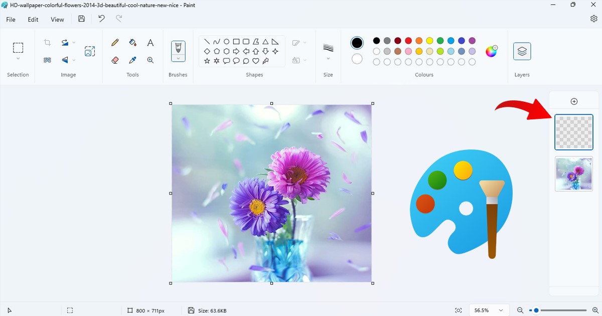 Cómo usar capas de imágenes en Paint para Windows 11 - Mundo Geek