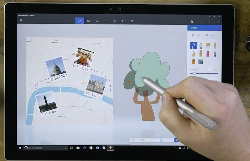 Paint 3D สำหรับ Windows 10 ที่อัปเดตด้วยการเปลี่ยนแปลง UI ในวงแหวน Fast และ Release Preview Ring