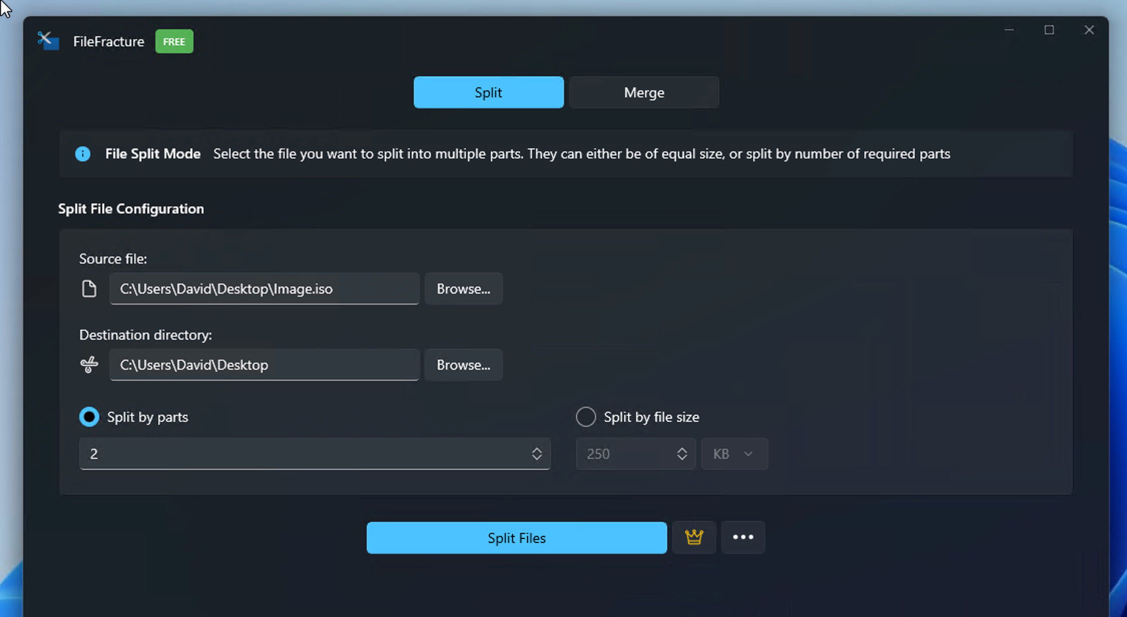 วิธีแยกไฟล์ใน Windows เพื่อข้ามข้อจำกัดขนาดไฟล์