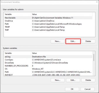 Windows 11'de Ortam Değişkenleri Nasıl Ayarlanır