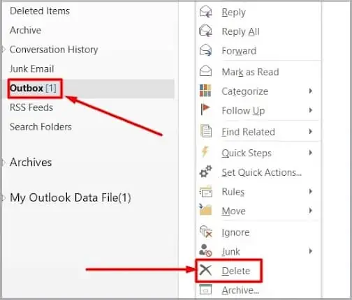 Як виправити, якщо повідомлення Outlook застрягли в папці «Вихідні ...