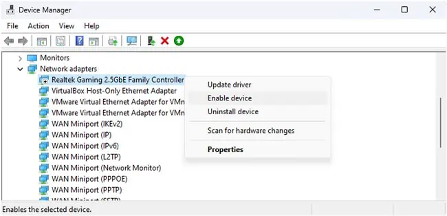 Як скинути Ethernet-адаптер