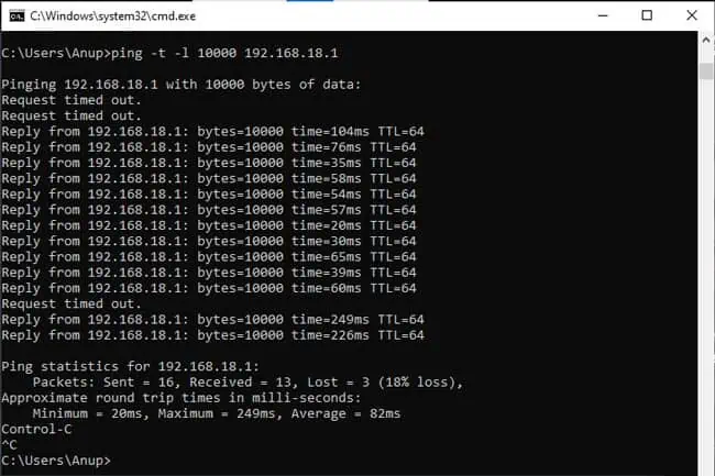 Як виконати тест на втрату пакетів у Windows - Mundo Geek
