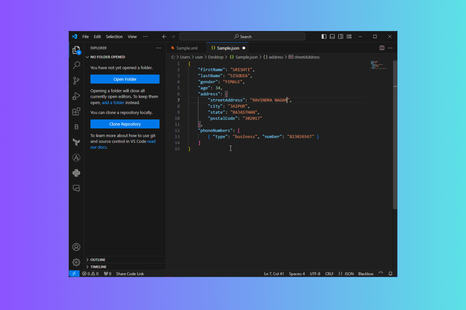 Як відкрити файл json на Windows 11