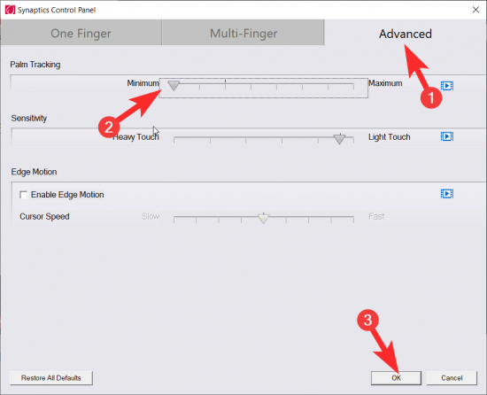 Як вимкнути Palmcheck у Windows 10